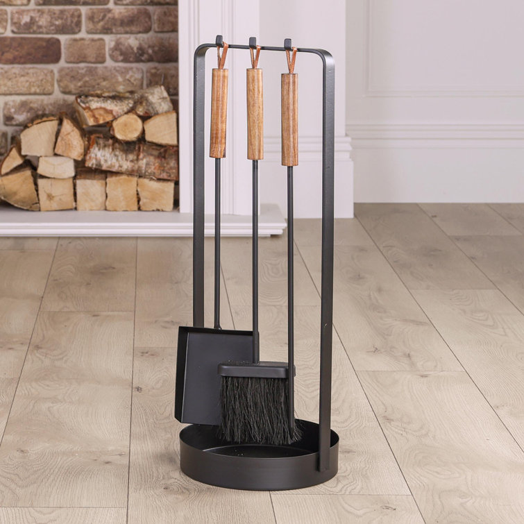 Borough Wharf Cici Iron Fireplace Tool Set | Wayfair.co.uk